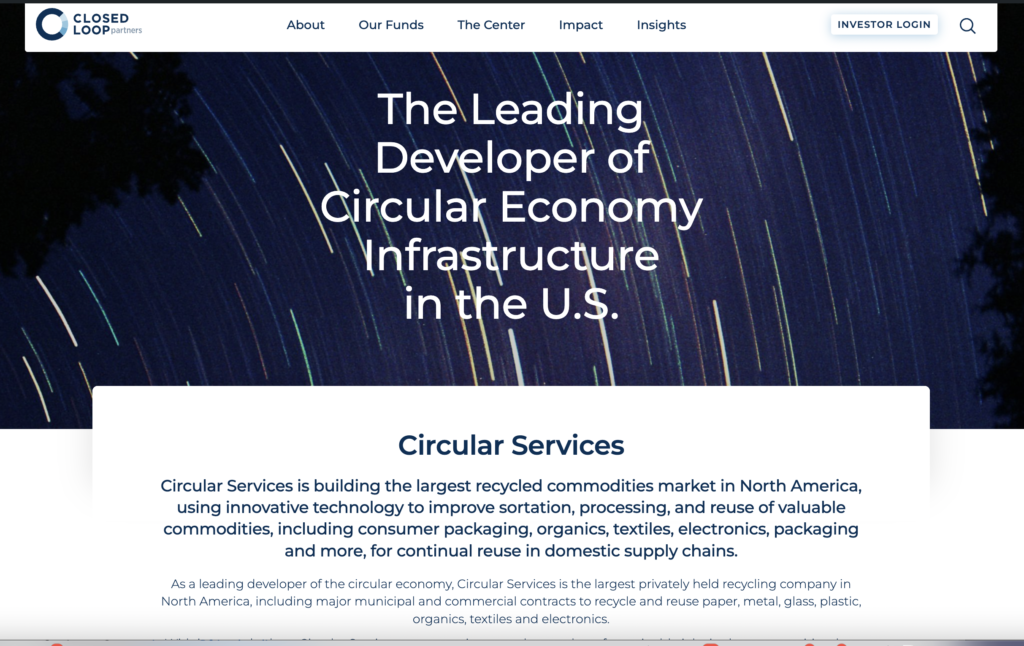 The Center for the Circular Economy at Closed Loop Partners